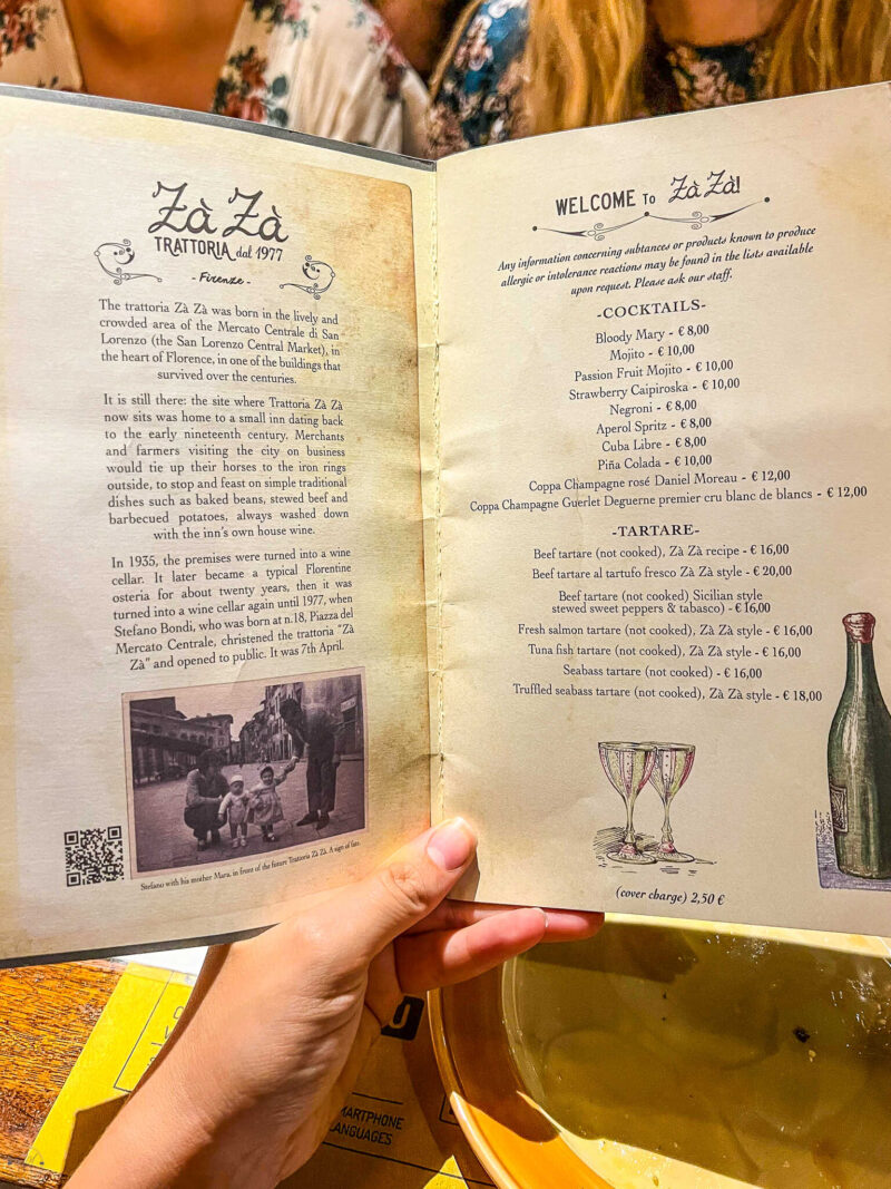 Trattoria Zà Zà Review: Exploring Tuscan Flavors In Florence, Italy ...